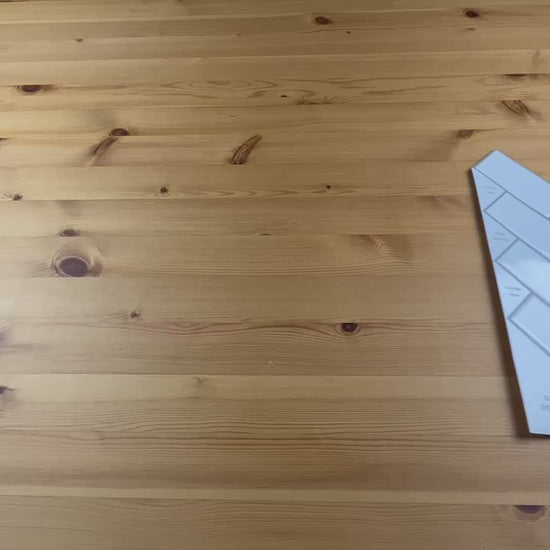 Herringbone Stick On Tile White Sticky Tiles™ Australia