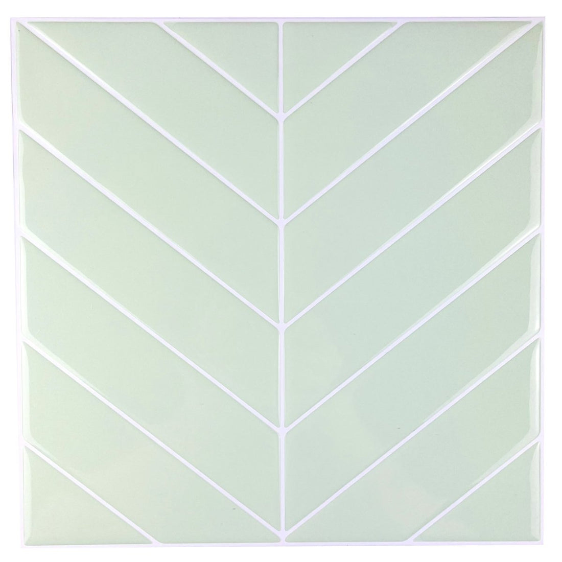 Chevron Stick on Tile (Mint Green) – Sticky Tiles™ Australia